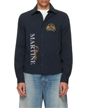 Martine Rose Logo Embroidered Button-up Shirt