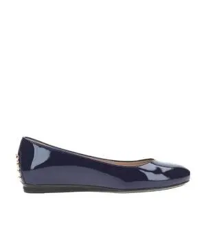 TOD'S Logo Detail Ballet Flats - Black