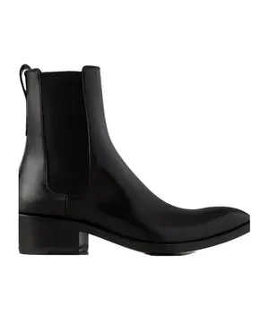 TOM FORD Pointed-toe Chelsea Boots With Block Heels