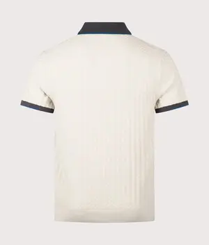 Paul Smith Logo Embroidered Knitted Polo Shirt