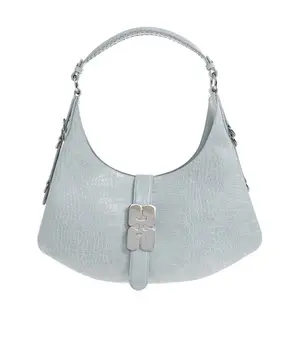 GANNI Embossed Leather Tote Bag