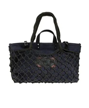 Dsquared2 Net Overlay Tote Bag - Navy Blue
