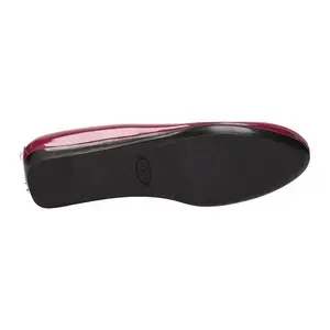 TOD'S Round Toe Ballet Flats With Studded Detail - Red