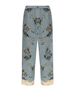 Paul Smith Loose Fit Trousers With Abstract Print