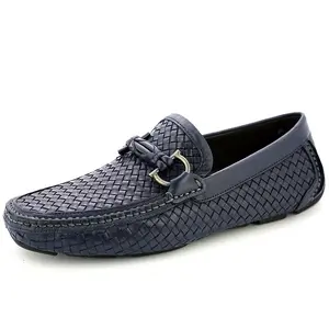 FERRAGAMO Woven Loafers - Black