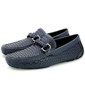 FERRAGAMO Woven Loafers - Black