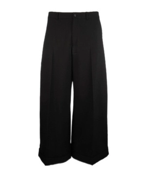 Celine Pleated Belt Loop Trousers - Black