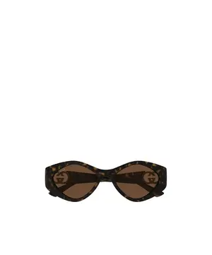 Gucci Geometric Frame Sunglasses - Black