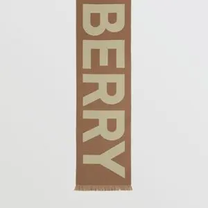 Burberry Two-toned Logo Intarsia Scarf