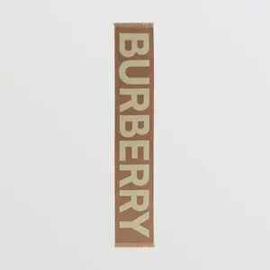 Burberry Two-toned Logo Intarsia Scarf