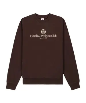 SPORTY  RICH Sporty & Rich Crewneck Sweatshirt With Logo Pattern