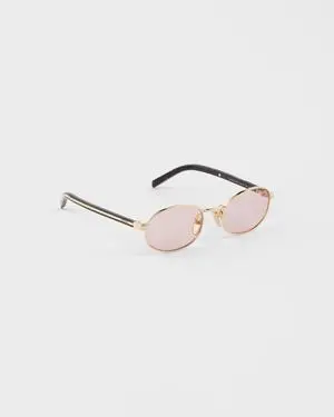Prada Oval Metal Sunglasses - Pink