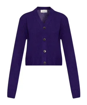 LISA YANG Button V-neck Cardigan - Blue