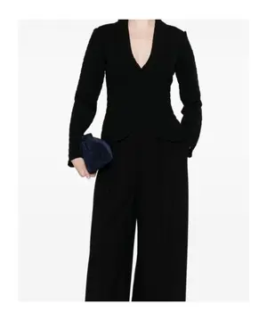 Emporio Armani Textured Button-up Jacket