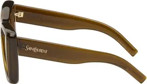 Saint Laurent Sl 900 Howl Rectangular Sunglasses - Brown