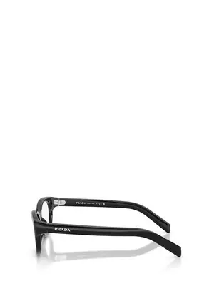 Prada Round Frame Eyeglasses - Black