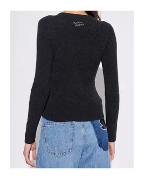 Maison Kitsuné Crew Neck Long Sleeve Top