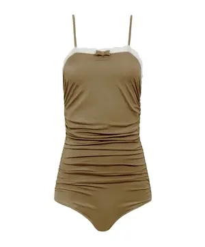 Chloé Lace Trim Bodysuit - Brown