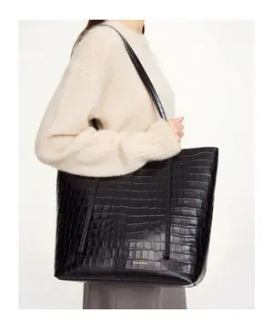BY MALENE BIRGER Abilso Croc-embossed Tote Bag