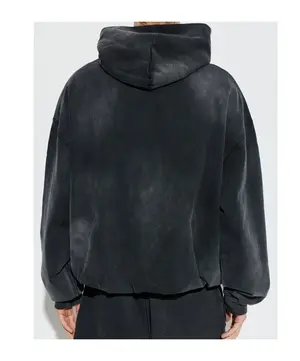 MISBHV Long Sleeve Hoodie With Hood, Cuffs, And Hem