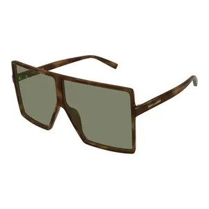 Saint Laurent Betty Rectangular Sunglasses - Green