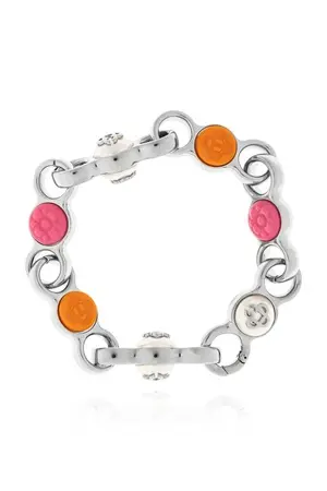 Casablanca Linked Bracelet With Enamel Accents