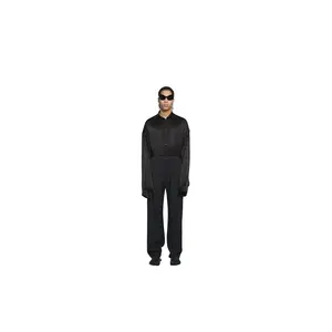 Balenciaga Logo Waistband Straight Leg Trousers