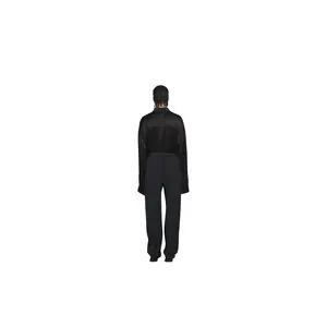 Balenciaga Logo Waistband Straight Leg Trousers