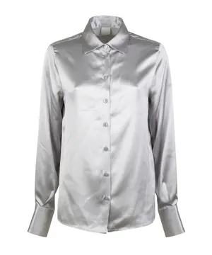 Eleventy Buttoned Shirt With Lapel Collar