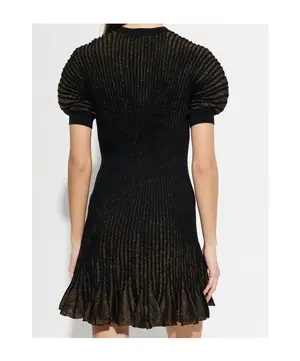 Ulla Johnson Talie Mini Dress With Puff Sleeves And Pleated Skirt