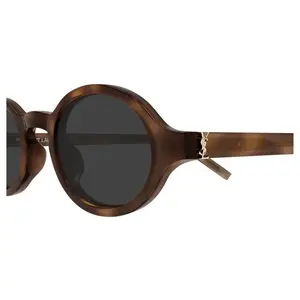 Saint Laurent Oval Frame Sunglasses - Black