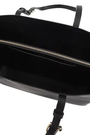 Furla Ava Large Shopper Bag With Logo Detail - Black