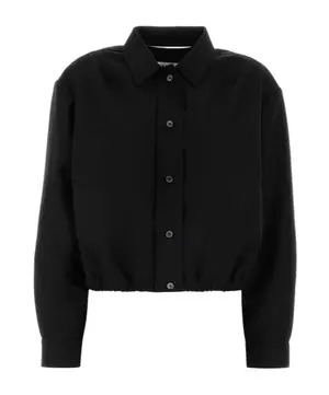 JIL SANDER Blouson Cropped Jacket - Black