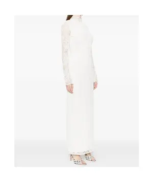 ROTATE BY BIRGER CHRISTENSEN Lace Maxi Dress With Open Back