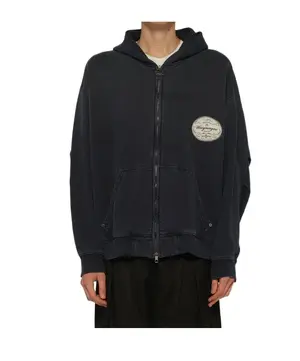 WOOYOUNGMI Full Zip Hoodie - Black