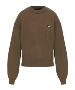 ROTATE BY BIRGER CHRISTENSEN Crew-neck Logo-patch Sweater