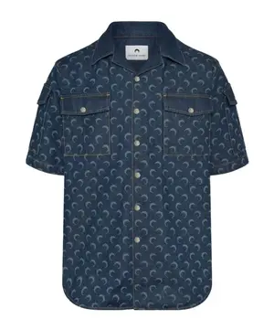 Marine Serre Denim Shirts For Men