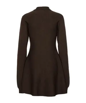 ROTATE BY BIRGER CHRISTENSEN Long Sleeve Knit Polo Dress