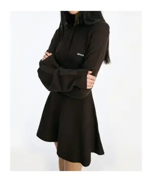 ROTATE BY BIRGER CHRISTENSEN Long Sleeve Knit Polo Dress