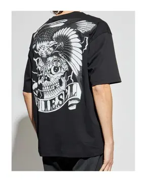 DIESEL® Logo Printed Crewneck T-shirt