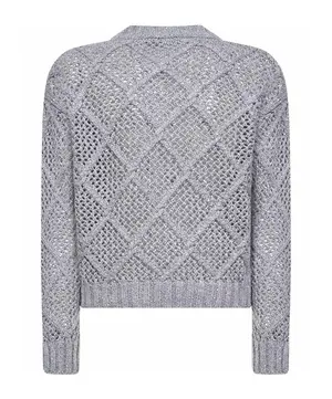 Max Mara Ellade Cropped Jumper With Sequins