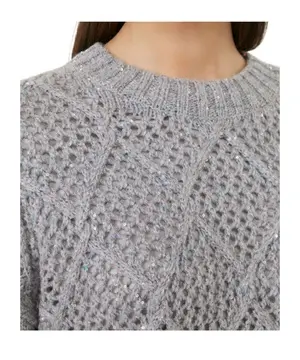 Max Mara Ellade Cropped Jumper With Sequins