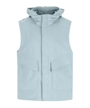 C.P. COMPANY Goggle Hooded Vest - Blue
