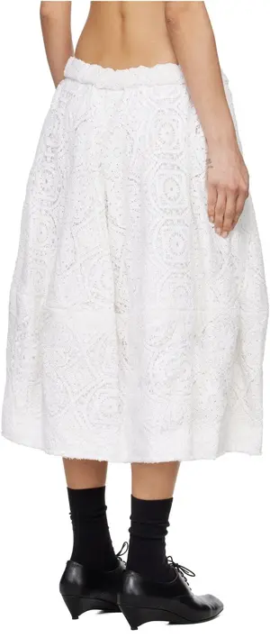 Comme Des Garçons Lace Midi Skirt