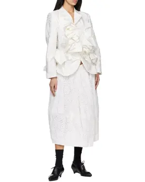 Comme Des Garçons Lace Midi Skirt