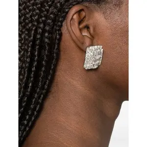 JENNIFER BEHR Crystal Square Post Earrings