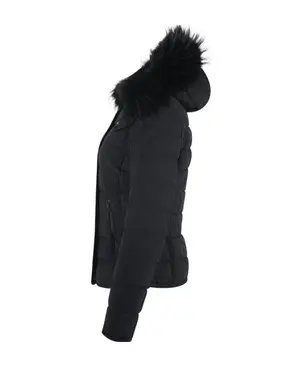 MONTECORE Hooded Down Puffer Jacket With Fur Trim