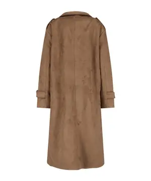 THE FRANKIE SHOP Pembroke Double-breasted Coat - Camel