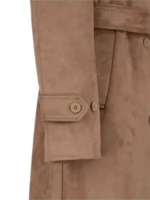 THE FRANKIE SHOP Pembroke Double-breasted Coat - Camel