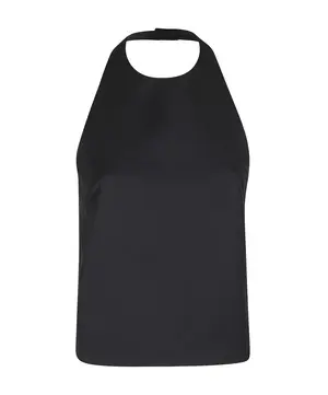 Loulou De Saison Sami Halter Knit Top - Black
